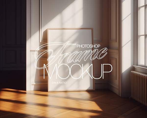 DIN A Frame Dramatic Lighting Mockup – WasMockups