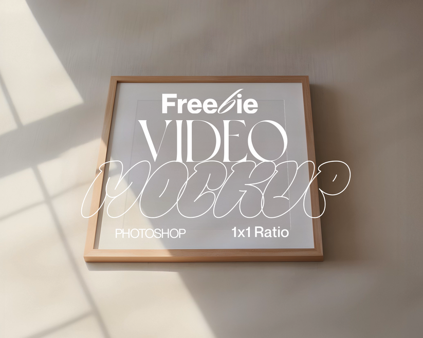 1x1 Frame Video Mockup Freebie – WasMockups