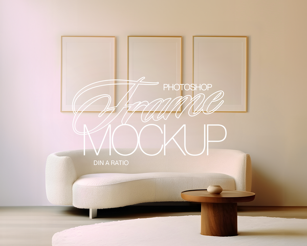 Three Frames Luxury Living Room Mockup – WasMockups