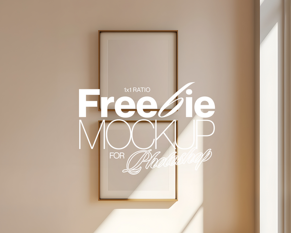 Two 1x1 Frames with Natural Light Freebie Mockup – WasMockups