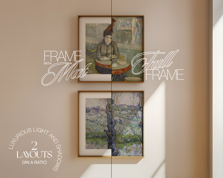 Two 1x1 Frames with Natural Light Freebie Mockup – WasMockups