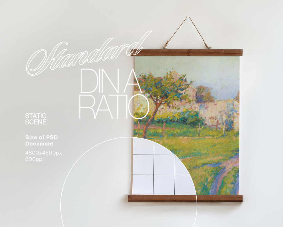 DIN A Hanging Poster Mockup – WasMockups